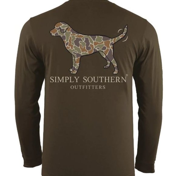 Simply Southern | Shirts | Camo Dog Simply Southern Unisex Shirt | Poshmark